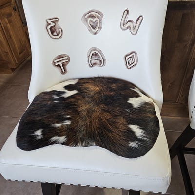 Tricolor Cowhide PRE CUT Pieces, Hair on Hide Cowhide Leather, Custom ...