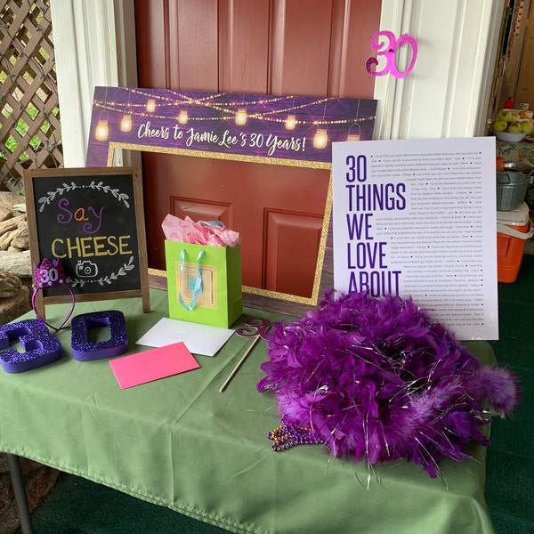 Personalized Acronym Name Sign COMBINED With 50 Things We Love About ...