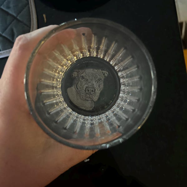 Custom Etched Handwriting Rock Glass Engrave Your Handwritten Message ...