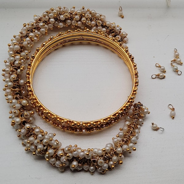 Antique Gold Pearl Belly Chain/bridal Belly Chain/vaddanam/kamarpatta ...