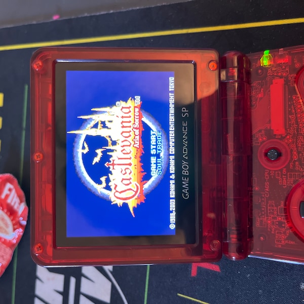 Black on Black Boxy Pixel Metal Gameboy Advance GBA Unhinged SP ...