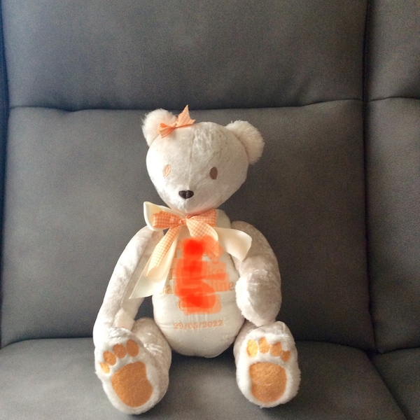 In the Hoop Large Jointed Teddy Bear Memory Bear (10x6) - ITH Machine ...