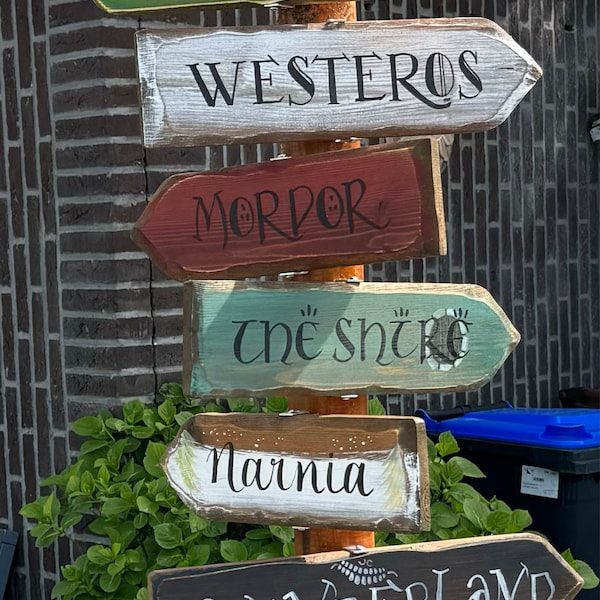 Directional Wedding Arrow Pack Fairytale Storybook Signpost Arrows ...