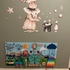 Large Busy Board for Toddler With Green Fields and Grey Mountains ...