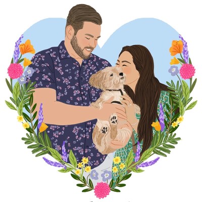 House Portrait, A4 A5 Print, Custom House Illustration, Housewarming ...