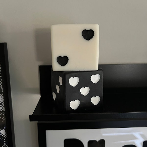 Heart Dice Candle, Dice Decor, Y2k Decor, Room Decor,retro Home Decor ...