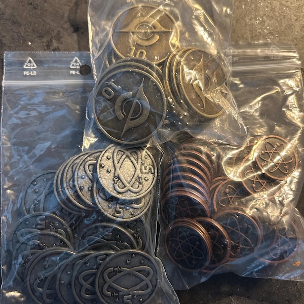 Arabic Antique Gold Metal Coins, 22mm, for Treasure Chest, Board Game ...