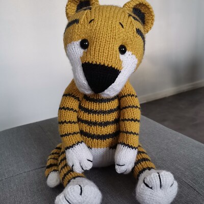 Tiger Knitting Pattern Toy Knitting Pattern / Polushkabunny - Etsy