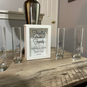 Blended Family Wedding Sand Ceremony Shadow Box Set Unity | Etsy