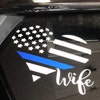Thin Blue Line Flag Decal, Police Flag, Police Wife, Blue Lives Matter ...