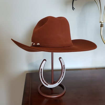 Cowboy Hat Stand With Genuine Horseshoe - Etsy