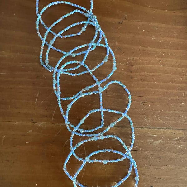 Single Strand Confetti Seed Bead Bracelet, Friendship Bracelet ...