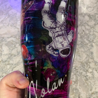 Astronaut Tumbler, Space Tumbler, Universe, Galaxy Glitter Tumbler ...