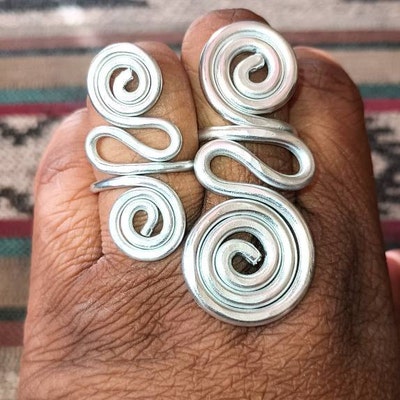 Gold Ring, Silver Ring, Copper Ring, Wire Ring, Statement Ring, Large ...