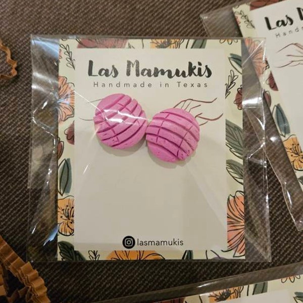Concha Clay Earrings | Pan Dulce Clay Earrings | Mexican Sweet Bread ...