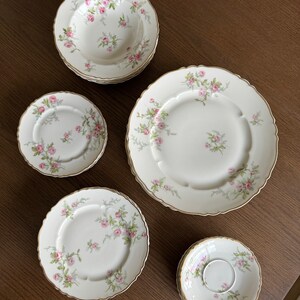 Vintage Shabby Roses Cabinet Display L Cake Plate L Serving Plate Hand ...