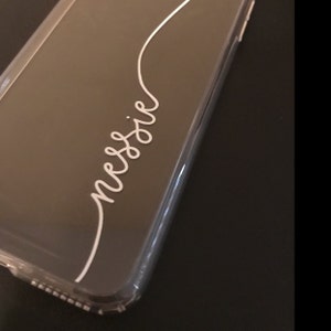 Custom Cursive Name Clear Phone Case for iPhone 15 14 13 Pro Max With ...