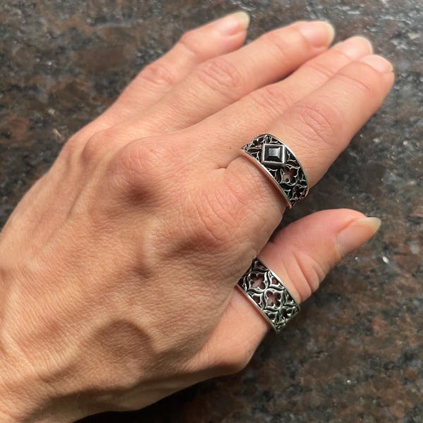 Cathedral Door Ring Church Window Ring Gothic Cathedral Ring Silver 925 ...