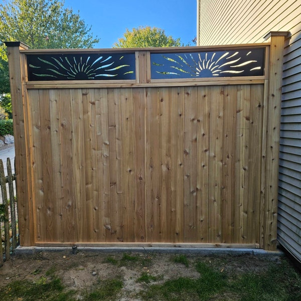 Aluminum Fence Topper Fencing & Trellis, Fence Toppers Metal Decorative ...