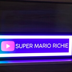 Custom Youtube Sign Youtube Channel Sign Youtube Logo | Etsy