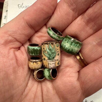 Goldfish Dread Beads Set/7-15mm Hole/glass Dreadlock - Etsy