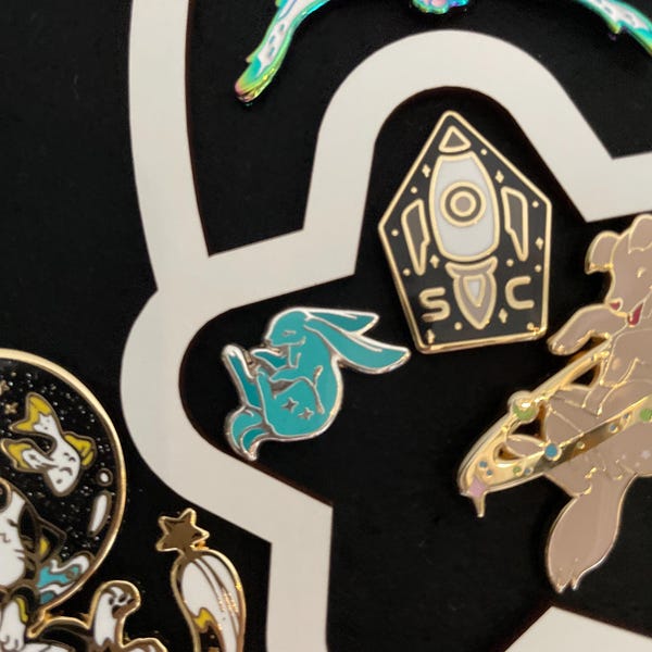 Mars & Rover Cat Planet Pin 50mm / 1.96 Space Cat Enamel Pin - Etsy