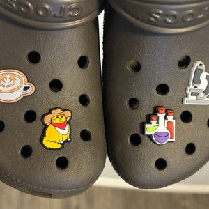 Trending Black and White Croc Compatible Shoe Charms for Crocs, Cow ...