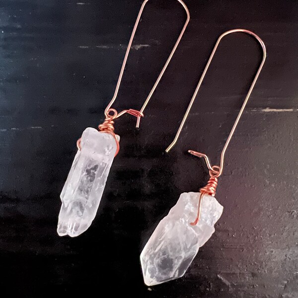Dangle Plugs, Clear Quartz Plugs, Earrings for Plugs, Drop Earrings ...