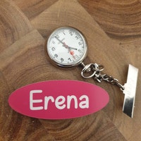 Personalized Plastic Name Badge With Pin or Magnet Attachment, Custom ...