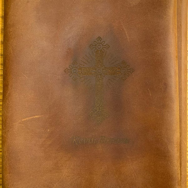 Leather Bible Cover for Men,custom Leather Bible Cover,leather Bound ...