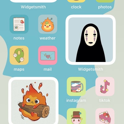 Wednesday Inspired Dark and Goth Icon Set for Ios and Android - Etsy