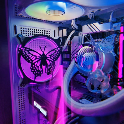 Butterfly Gaming Computer Fan Shroud/ Grill /cover Custom 3D Printed ...