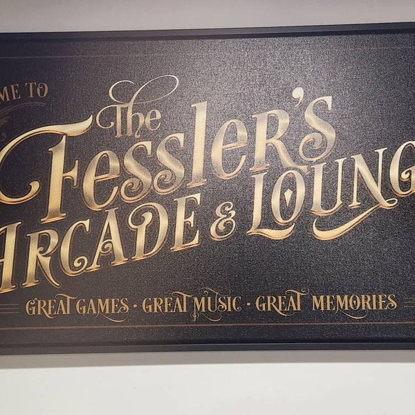 Custom Family Game Room Sign: Personalized Metal or Canvas Art - Etsy