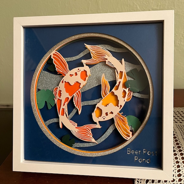 Buy 3D Koi Fish Svg Shadow Box Svg, Fish Svg Online in India - Etsy