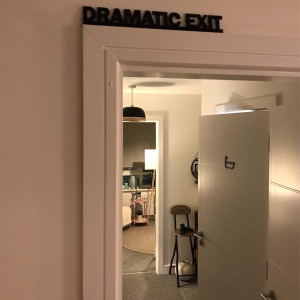 THE LOO Door Topper Sign, Recycled Acrylic Free-standing Door Sign ...