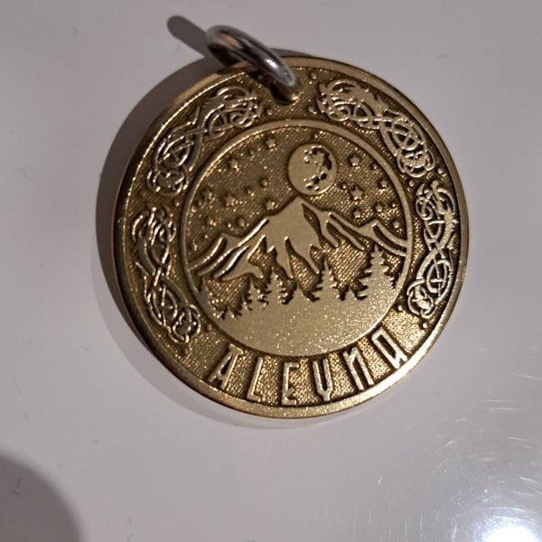 Custom Engraved Viking-style Stainless Steel Pet ID Tag - Etsy