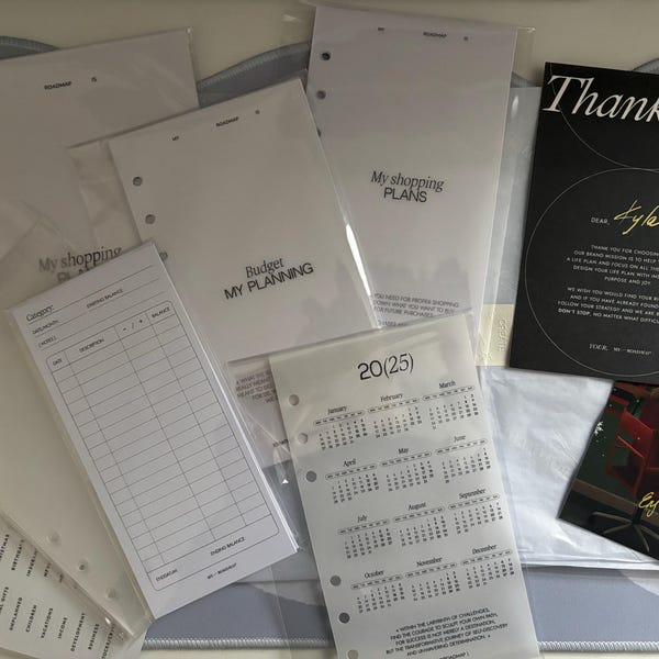 Habit Tracker Half Pages Inserts 1 Edition Ring Binder Inserts Inserts for A5 Ring Planners and ...