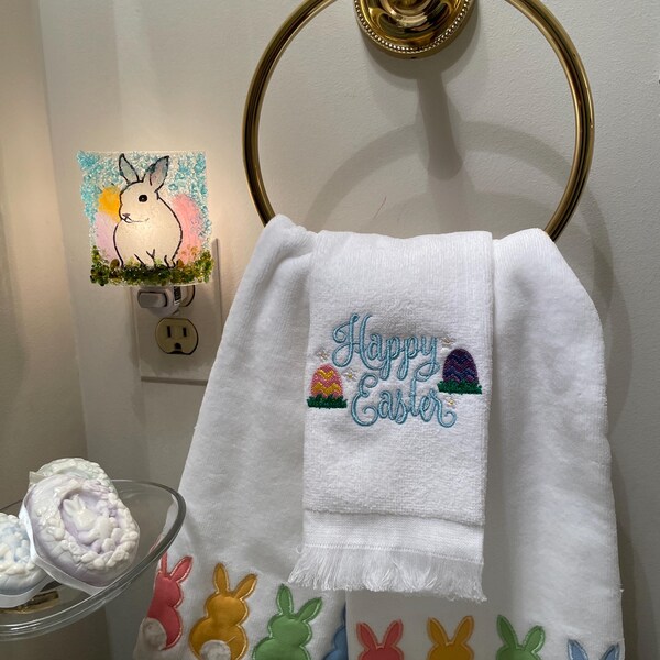 Lotus Towel - Flower Towel- Embroidered Towel - Hand Towel -bath Towel ...