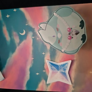 Heart Cake Sticker, Fancy Heart Cake Sticker, Valentines Day Sticker ...