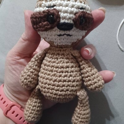 Crochet PATTERN Tiny Sloth Toy Easy Crochet Sloths Pattern Crochet ...