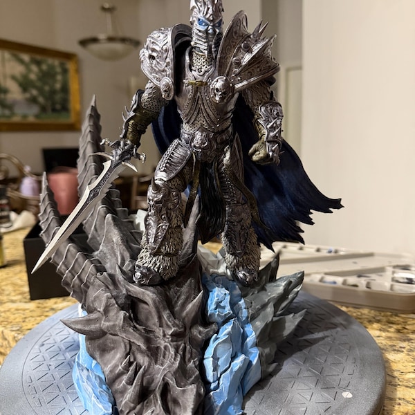 Lich King Arthas STL 3D Model: High Detail Wow Figure (digital Download ...