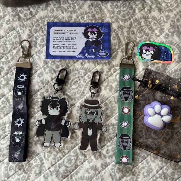3 Inch Roblox Forsaken Acrylic Keychain Charms Survivor Set (RETIRED ...