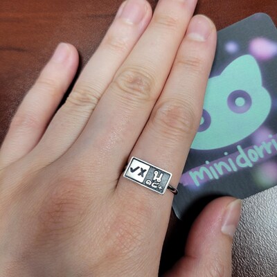 Chibi Mothman Ring Cryptid Jewelry Cute Moth Ring - Etsy