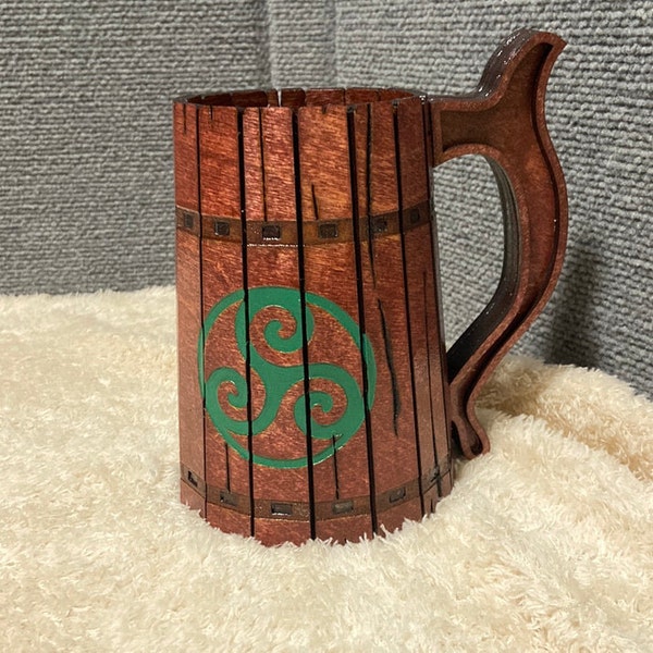 Wooden Mug Plan: Laser Cut Files SVG, PDF, CDR (digital Product) - Etsy