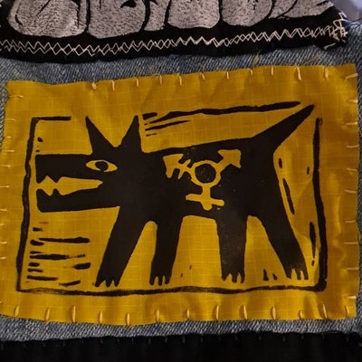 Trans Werewolf Patch Sew or Glue on Back Patch 9x7 Inches - Etsy