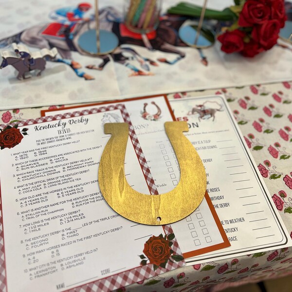 Derby Games Printable Big Bundle, Triple Crown Party, Horserace, Fun ...