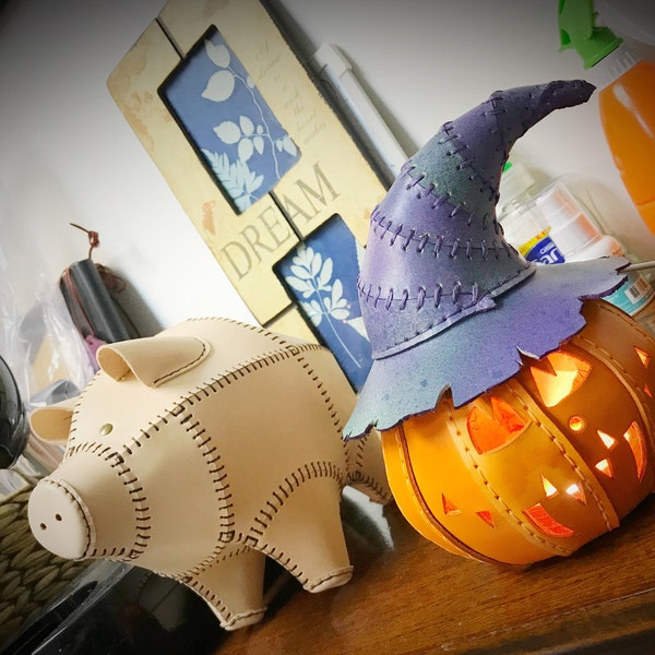 Jack O'lantern Pumpkin Leather Pattern PDF - by Leatherhubpatterns - Etsy