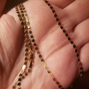 14K Solid Gold Sturdy Cable Link Chain / Necklace Layered | Etsy