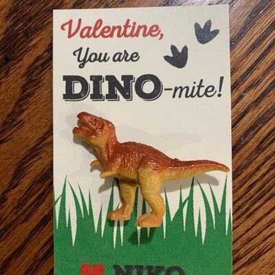 Dinomite Dinosaur Valentines PRINTABLE Dinosaur Valentine Card for Boys ...