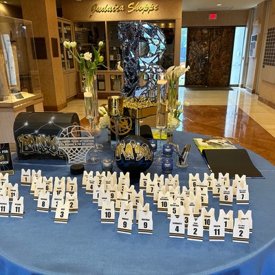 Table Number Stickers Elegant Serif Font - Etsy